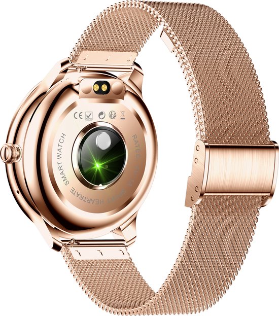 Qlarck Watch - Smartwatch Dames - iOS en Android - Stappenteller - Full ...