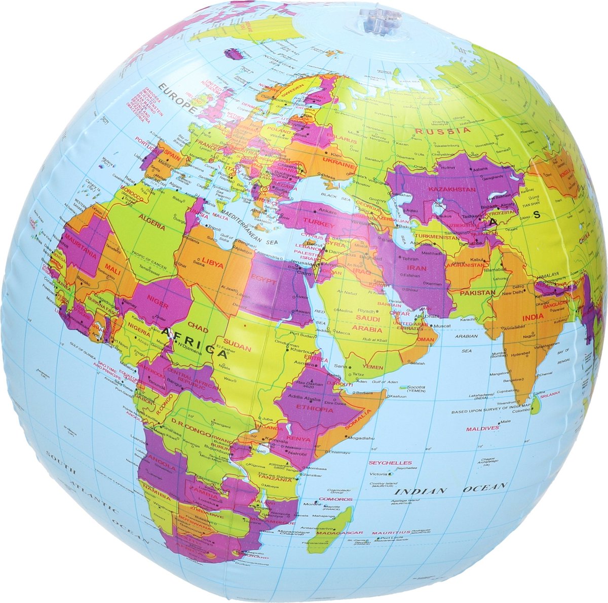 28CM Strandbal Wereldbol / Opblaasbare Strandbal Wereldbol | bol