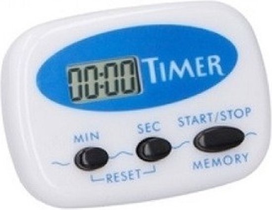 Digitale kookwekker blauw 6 cm | bol