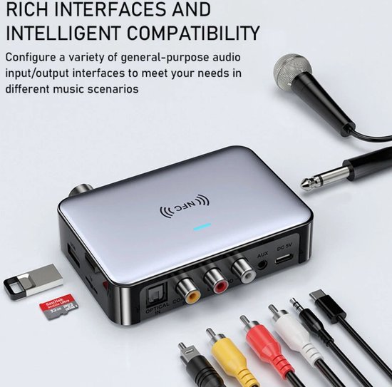 Sounix Bluetooth Transmitter & Receiver 2 in 1 - BT 5.1 - NFC Chip - 3 ...