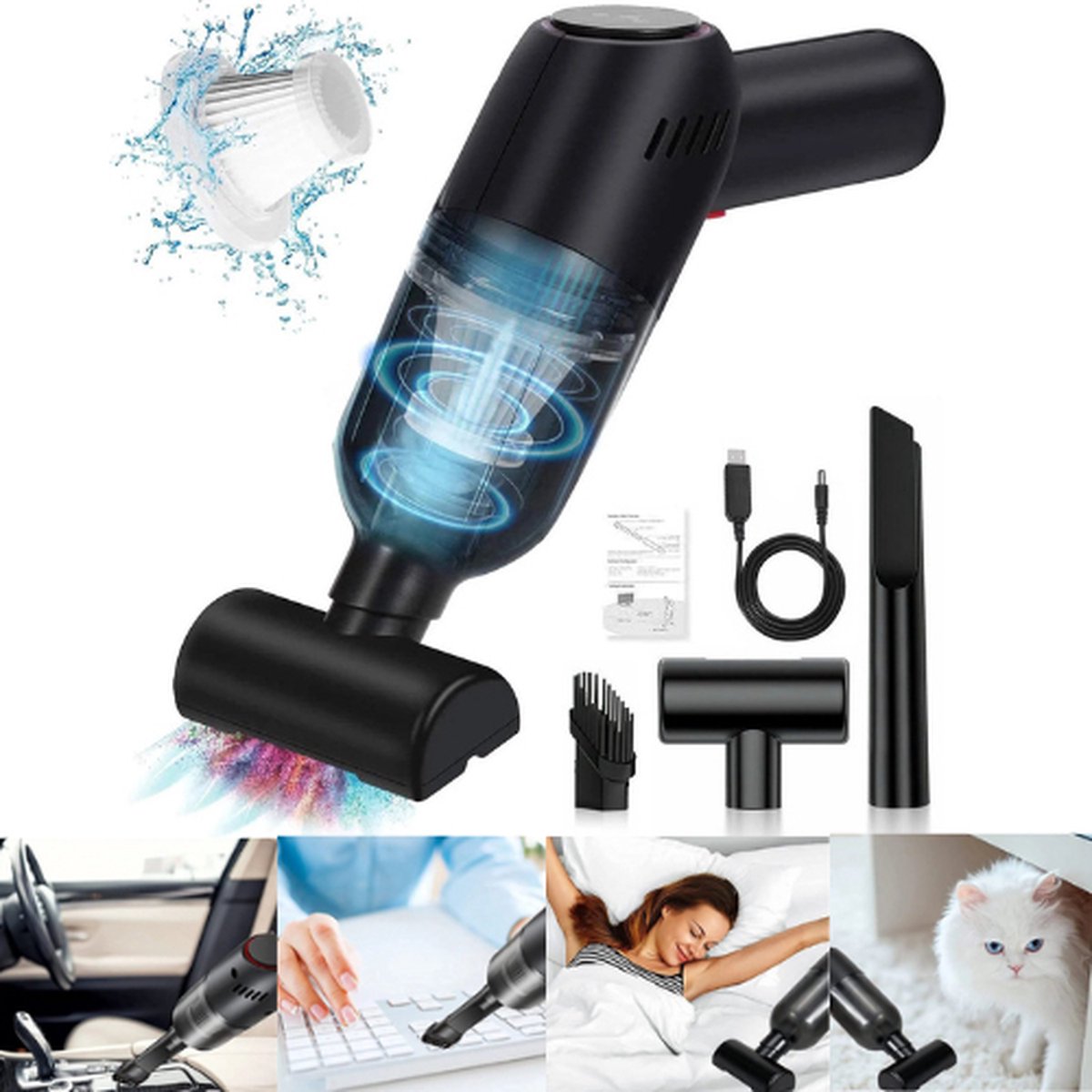 Multifunctionele Draadloze Auto Stofzuiger - Kruimeldief ...