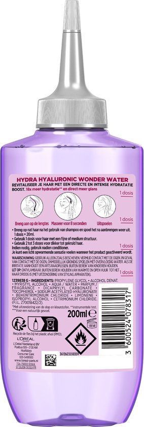 L'Oréal Paris Elvive Hyaluronic Wonder Water - Hydratatie - Glans ...