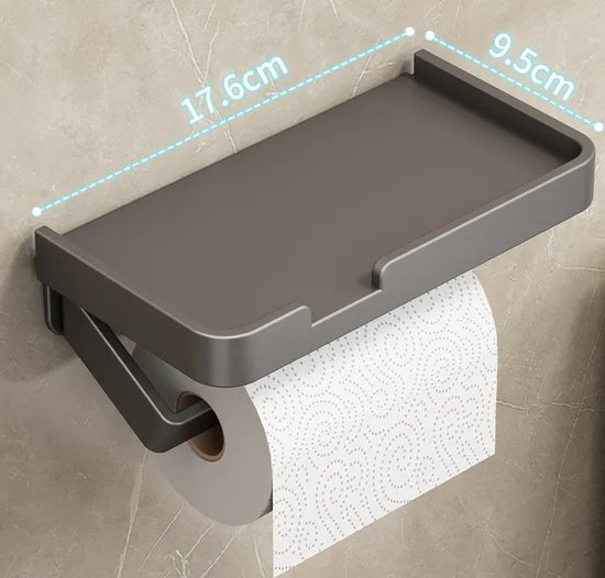 WC Rolhouder Met Plankje - Toiletrolhouder - WC Papier Houder - Met ...