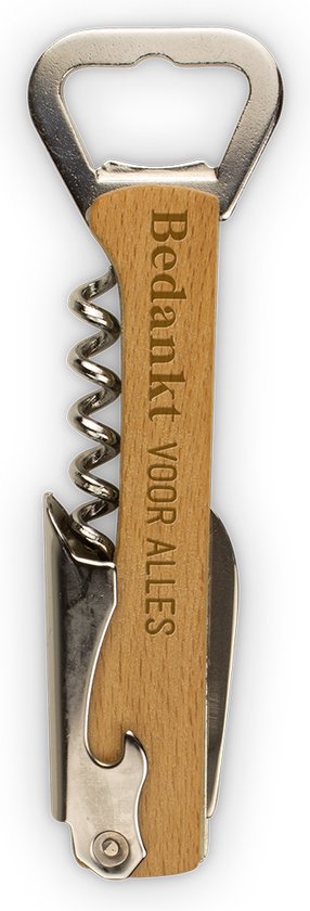 Wijn opener - Bedankt | bol