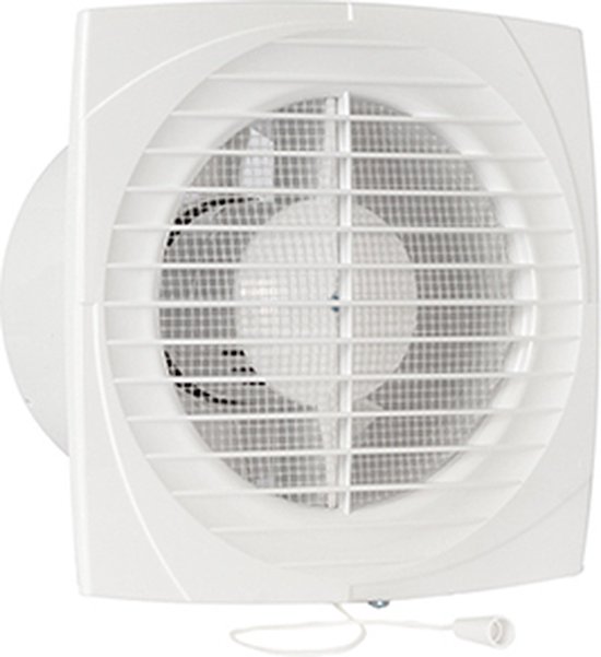 Badkamerventilator wit Ø125mm met trekkoord | bol