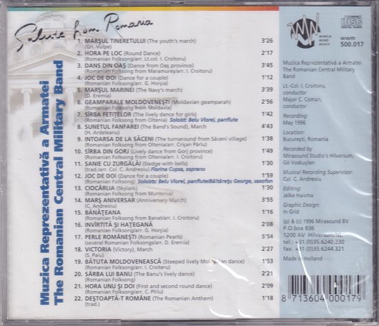 Salute from Romania - Muzica Reprezentativa a Armatei o.l.v. Lt-col. I ...