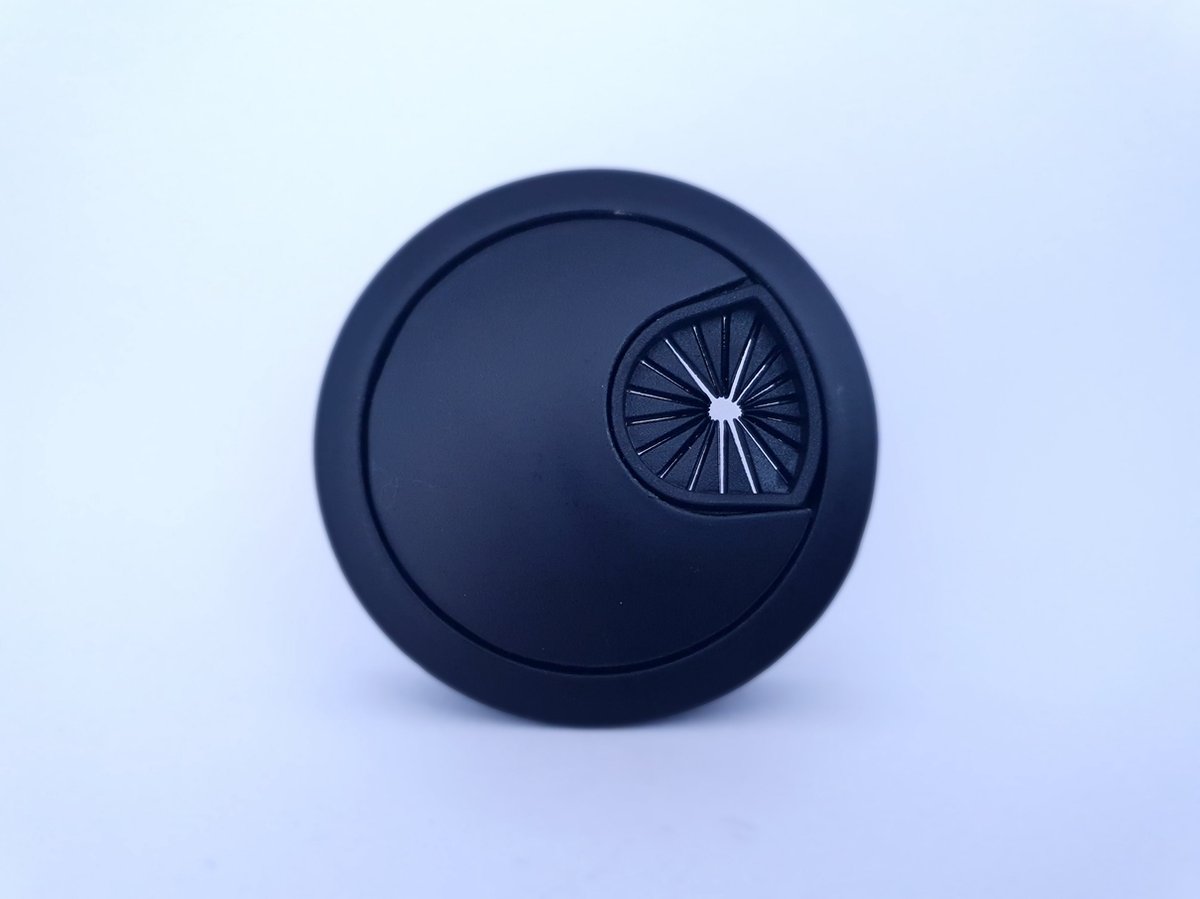 Kabeldoorvoer metaal rond 50 mm ZWART. | bol.com