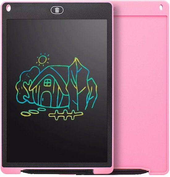 LCD tekentablet- schrijftablet- Roze - kinderen 12 inch - Kleurenscherm ...