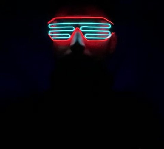 Led bril ROOD | Rave bril | Techno bril | Foute Party | Festival ...