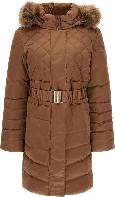 Guess Lolie Down Jacket Dames Brown | bol.com