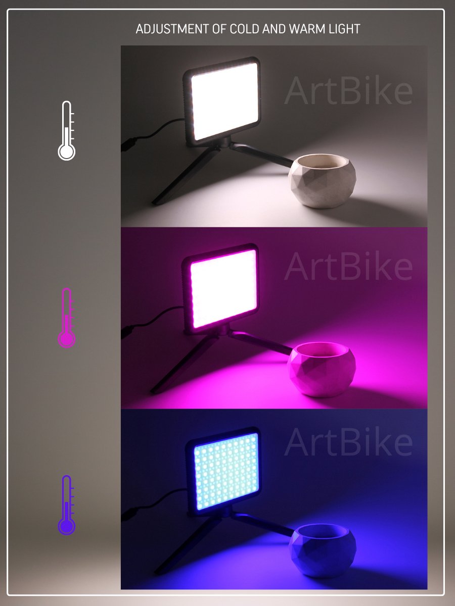 Pro LED lamp - Studio belichting -RGB- Fotografie belichting - Video ...