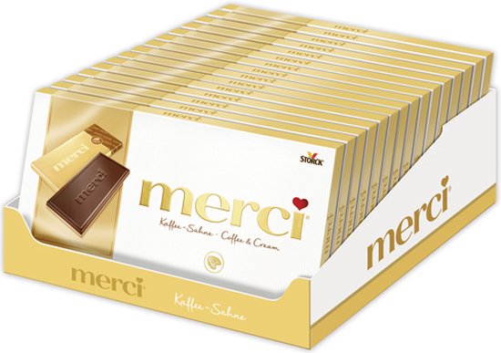 Merci - Coffee & Cream - 15x 100g | bol