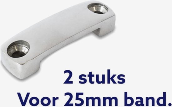 2 stuks-Bandbeugel - Spanband houder-RVS - 25 mm... | bol