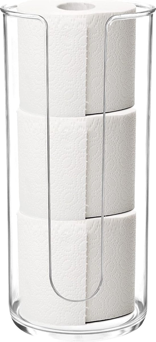 Youngever Toiletrolhouder Staand, Plastic Toiletpapier Houder, Staande ...