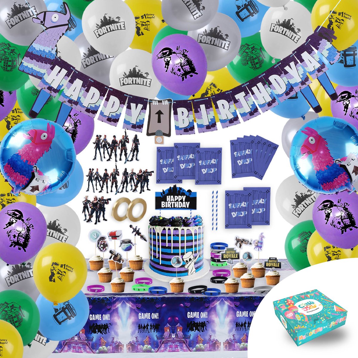 Fortnite Feest Decoratie Verjaardag 97 items - Kinderfeestje ...
