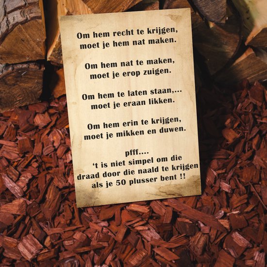 Spreukbord - 50 Plussers - Hout - Vintage - Grappig - Humor - Bord ...