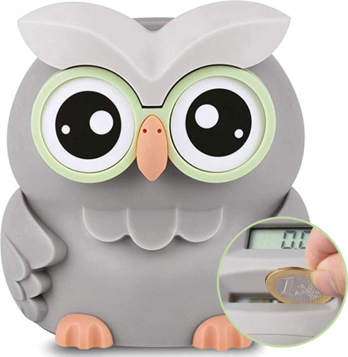 Nince Digitale Spaarpot Met Munten teller - Geschikt Voor Euromunten - Digitaal Display | bol.com
