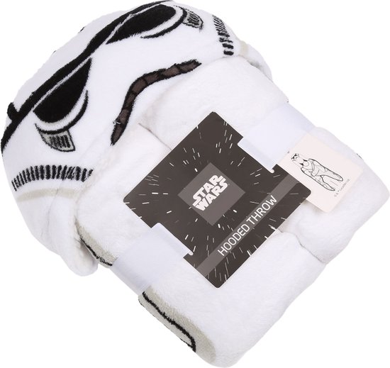 Star Wars Stormtrooper - Witte cape/deken met capuchon 120x150 cm | bol