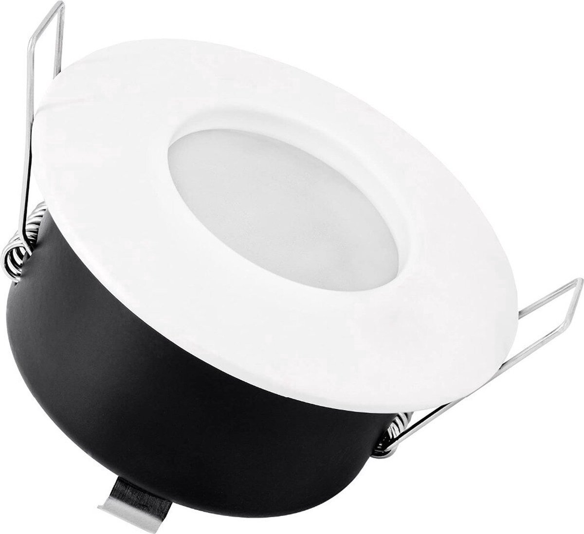 Badkamer ledspot 4 st. dimbare led lamp 3000K. LED witte inbouwspot ...