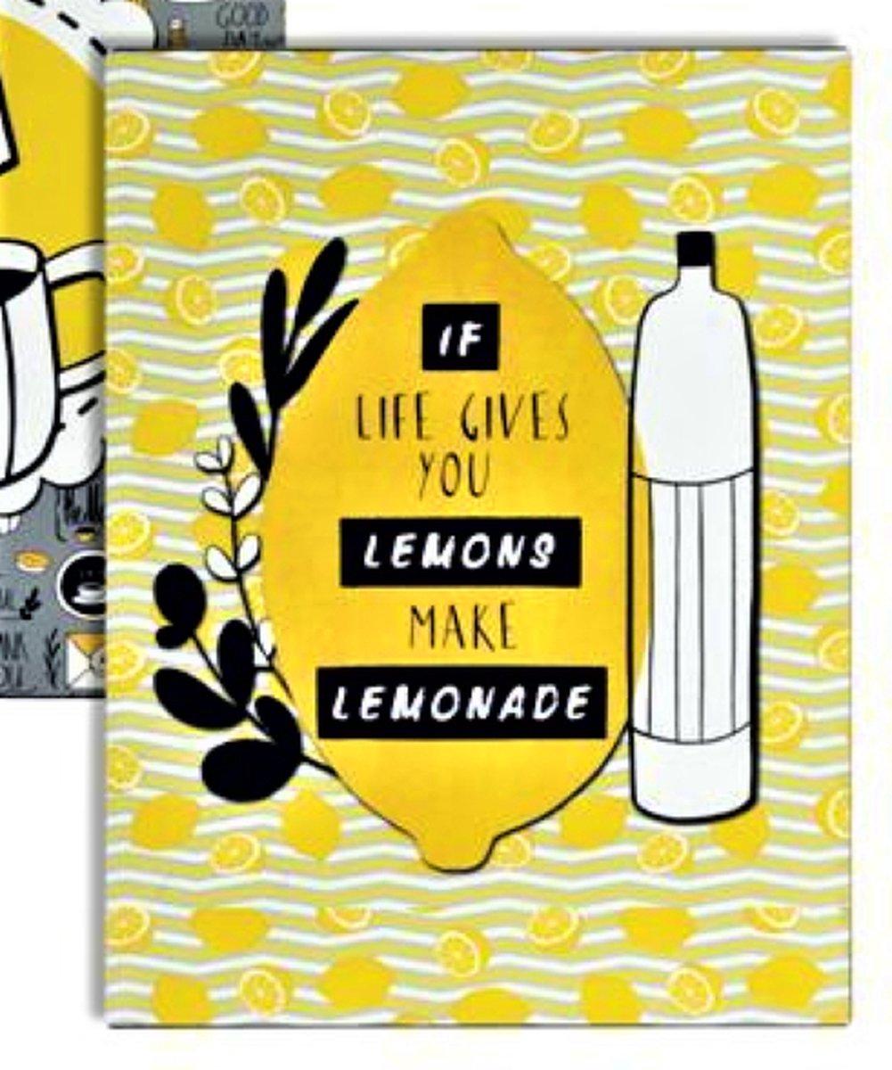 Metalen wandborden set /twee stuks Good Morning/Lemons | bol.com