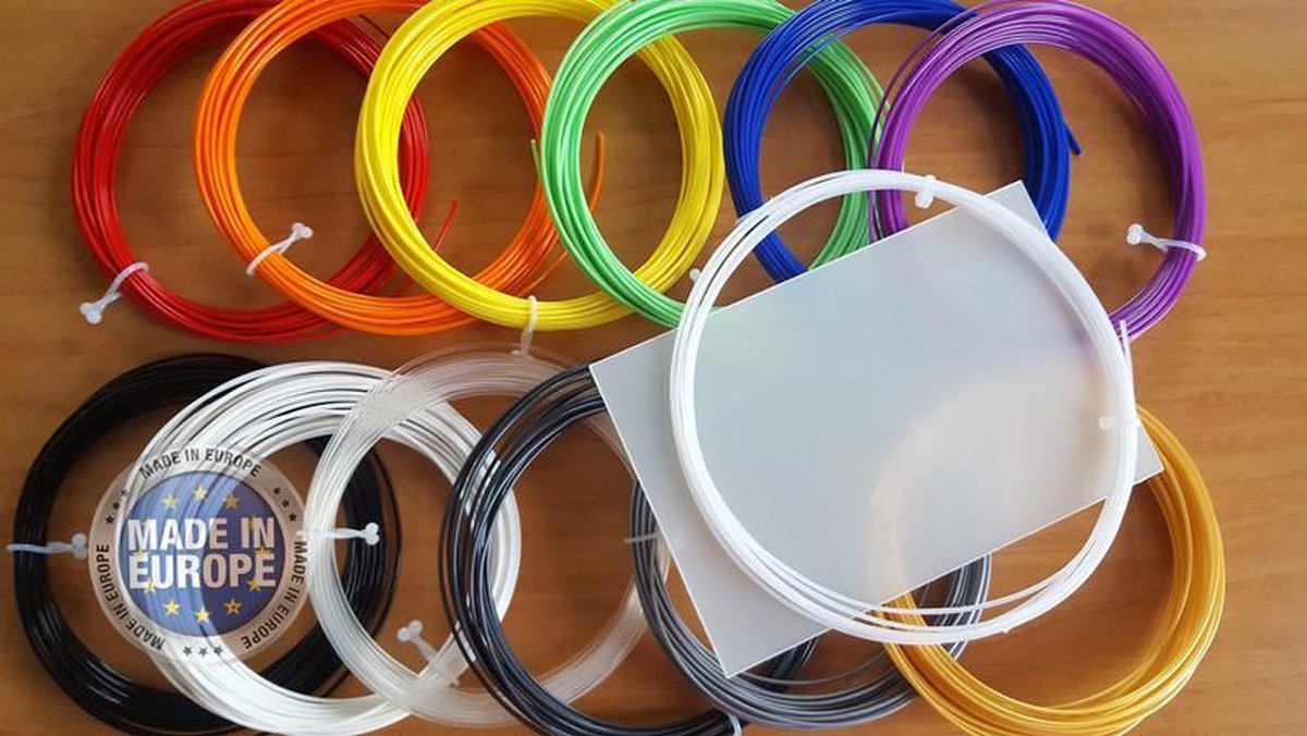 PP3D 12x10m PLA Pure filament van 1,75mm! - Incl. PP3D Transparante 3D ...