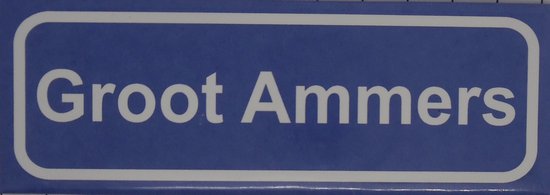 Koelkast magneet plaatsnaambord Groot-Ammers. | bol