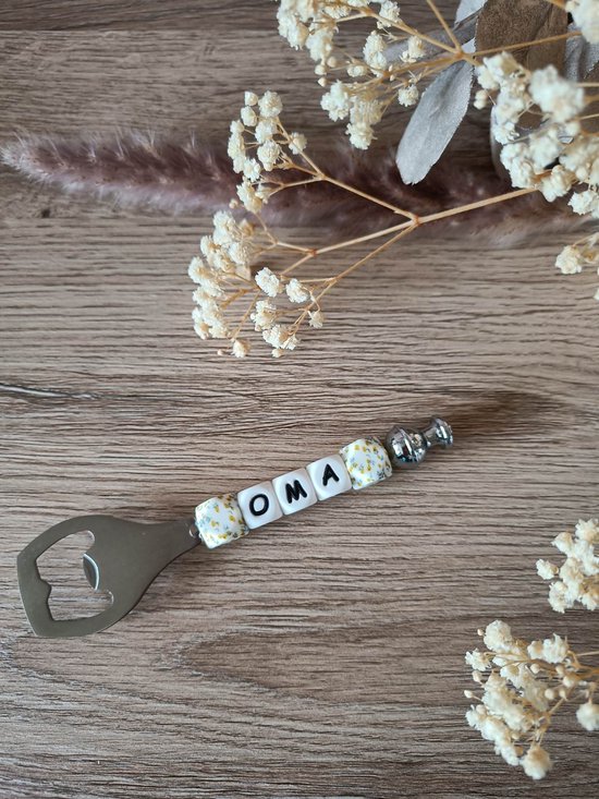 Flesopener voor Oma - Flessenopener RVS - 1 stuk - Gepersonaliseerde ...