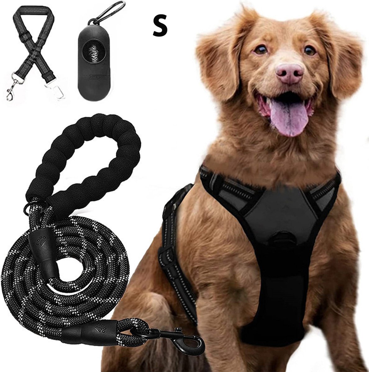 Somstyle Anti Trek Hondentuig S Met Hondenriem - Leiband - Y Tuig Hond - Hondenharnas... | bol.com