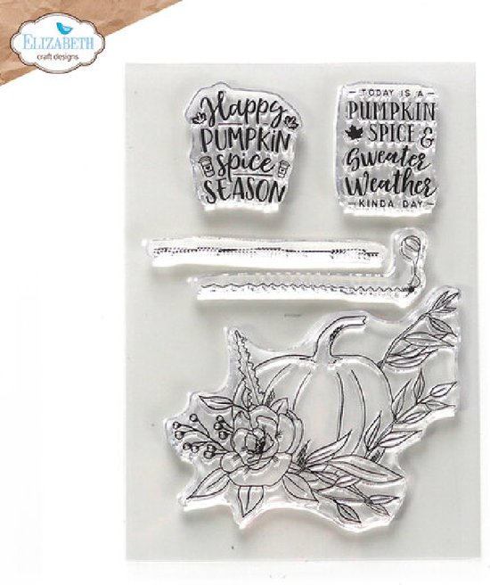 ECD Clear stamps - Pumpkin spice season | bol.com