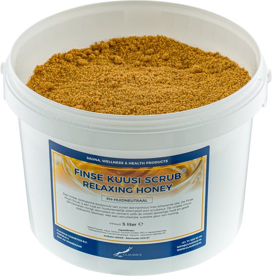Kuusi Scrub Relaxing Honey 5 liter - Hydraterende Lichaamsscrub | bol