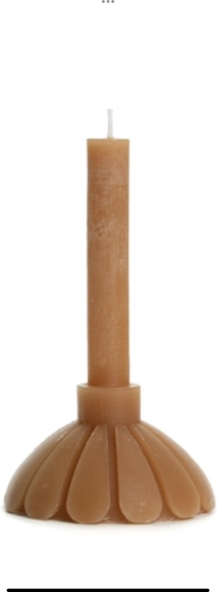 Rustik Lys - Sculpture Kaars Petal - Fudge | bol