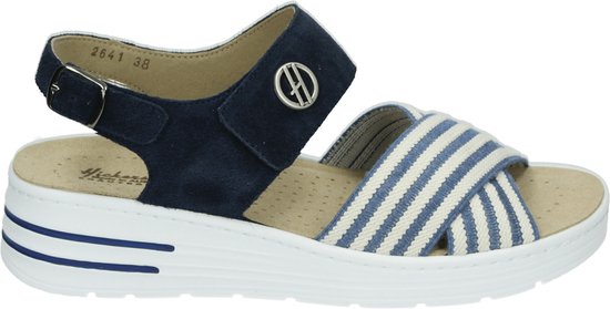 Hickersberger 2641 - Volwassenen Sandalen met hak - Kleur: Blauw - Maat ...