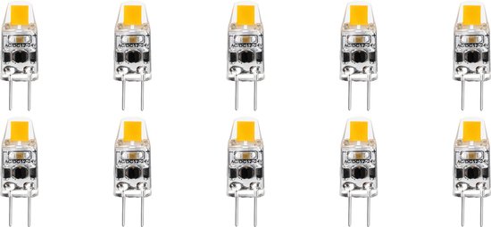 LED Lamp 10 Pack - G4 Fitting - Dimbaar - 2W - Warm Wit 3000K ...