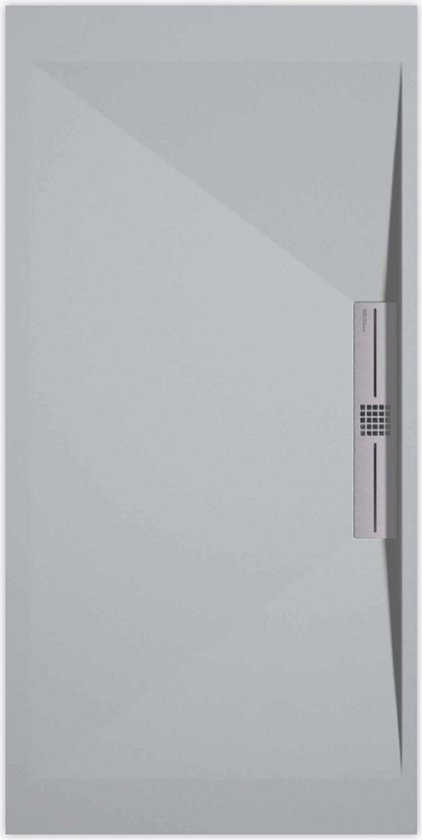 Sanifun douchebak Stone Side Gray 7035 Smooth 900 x 900 S | bol.com