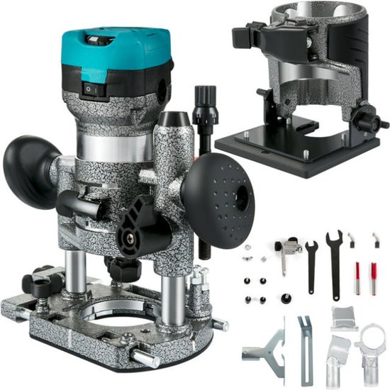 Toolsai Bovenfrees | 6, 8 mm 710W Freesmachine Set | bol.com