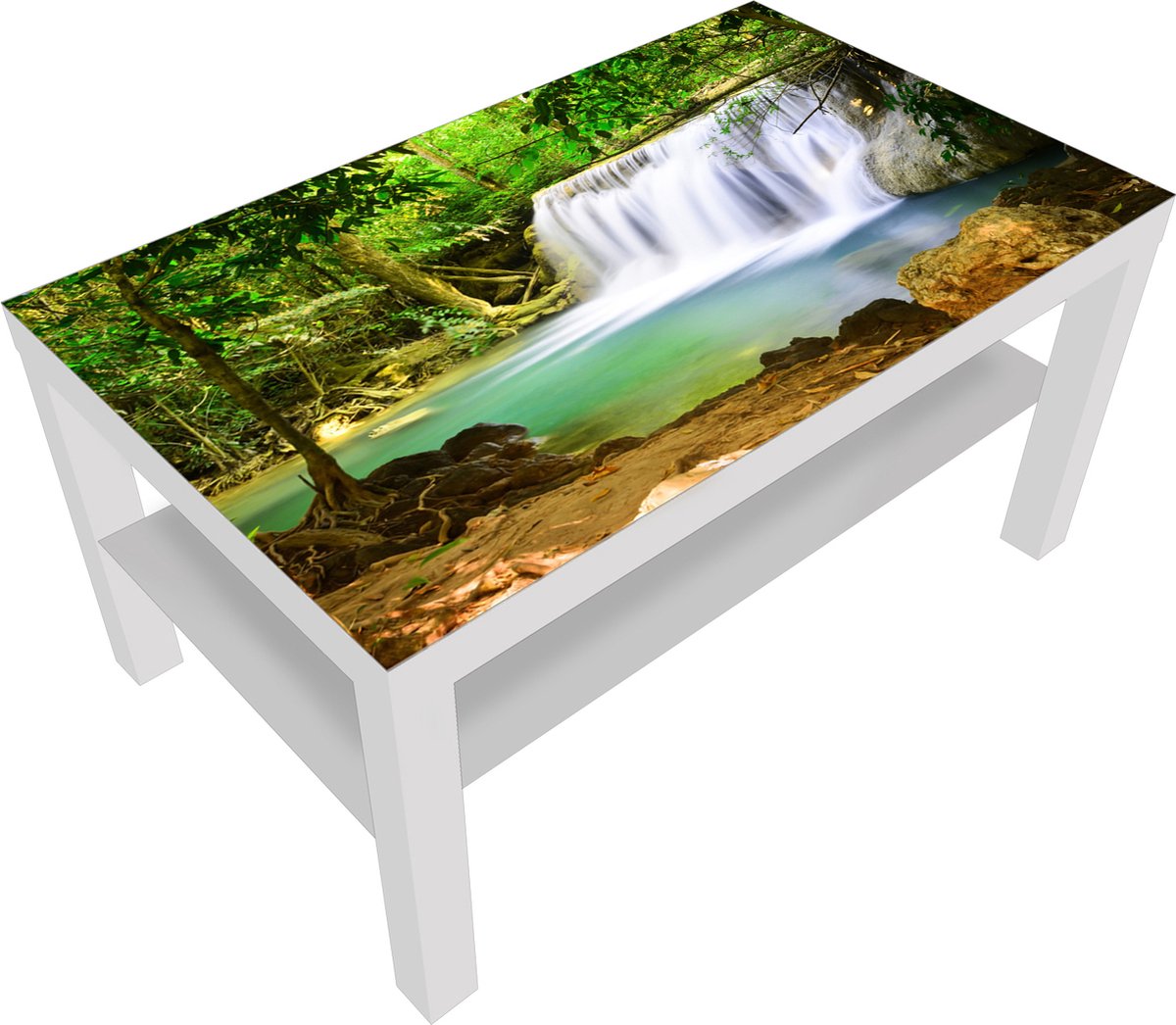 IKEA LACK - Table basse - Plateau en Verres - 90x55cm - Table d'appoint ...