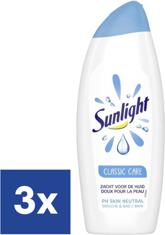 Sunlight Classic Care Badschuim - 3 x 750 ml | bol