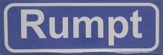 Koelkast magneet plaatsnaambord Rumpt. | bol
