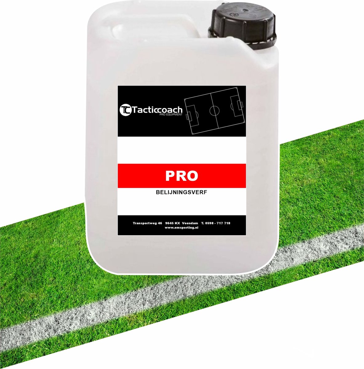 Belijningsverf Sportvelden PRO | Lijnkalk - Lijnmarkering | Velden ...
