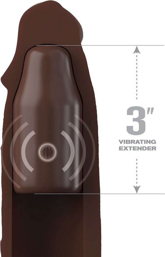 PIPEDREAMS | Pipedreams Sleeve 22,86 Cm + 7,62 Cm Plug Remote Brown | bol.com