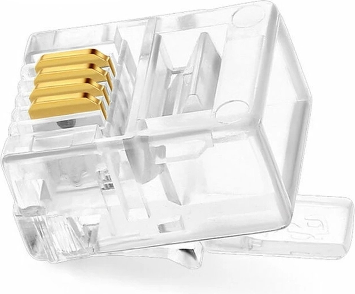 MODULAIR JACKS - RJ11 - 6P4C - modulair plug - telefoonstekker - 10 ...