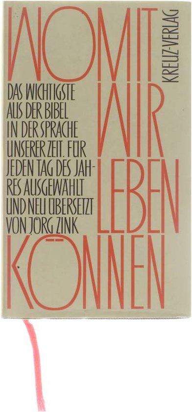 Womit wir leben können | Jörg Zink | Book, Jörg Zink | 9783783102970 ...