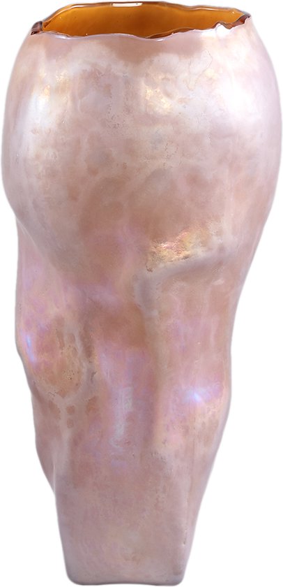 PTMD Forty Peach shaped glass vase round S | bol.com