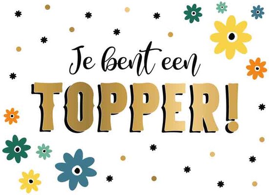 Wenskaart je bent een Topper | bol