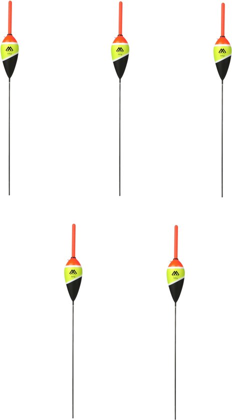 Mikado - Dobbers - 5 stuks - 0.5 gram - Groen/zwart - Breekstaafdobber ...