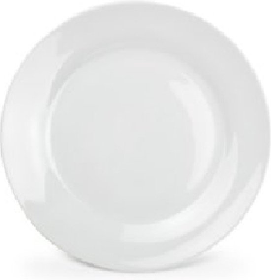 Luxe Borden - 27 cm - 12 Stuks - Wit - Horeca - Set - Pack - Witte ...