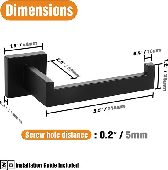 Toiletrolhouder - WCrol houder - Wc Rol houder - Toilet papier - Wc ...