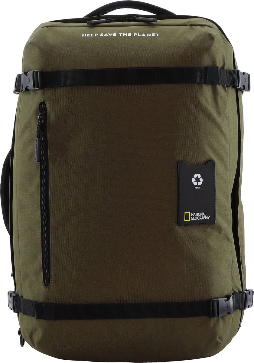 National Geographic Rugzak / Rugtas / Schooltas - rPet - Ocean - Khaki ...