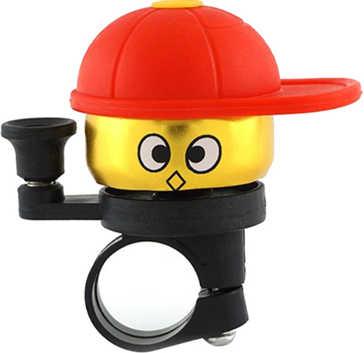 Mannetje fietsbel rood - fietsbel kinderen / fietsbel meisje / fietsbel ...