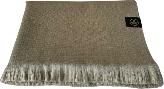 Alpaca D'Luxe Sjaal - Kaki - Zacht en van Kwaliteit - Dames en Heren ...